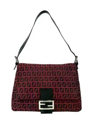 FENDI Fendi Zucchino Canvas Mamma Forever Shoulder Bag