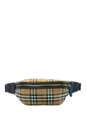Burberry Burberry Medium House Check Nylon Sonny Belt Bag Neutrals