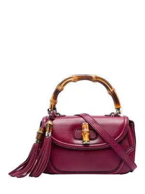 Gucci Gucci New Bamboo Satchel Red