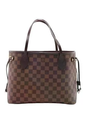 LOUIS VUITTON Damier Ebene Neverfull Pm Tote Bag - Brown