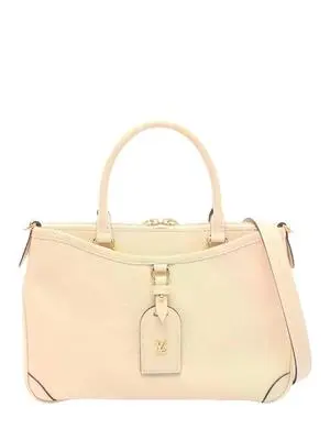 LOUIS VUITTON Monogram Empreinte Trianon Pm Satchel - Neutrals