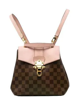 LOUIS VUITTON Damier Ebene Clapton Backpack - Brown