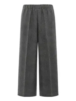 Fabiana Filippi Pinstriped Elasticated Waist Trousers - Grey
