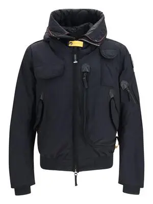PARAJUMPERS Gobi Bomber Jacket With Hood - Black