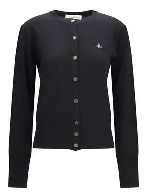 VIVIENNE WESTWOOD Bea Wool Cardigan - Black