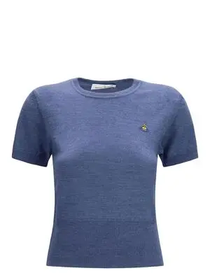 VIVIENNE WESTWOOD Vivienne Westwood Bea Wool Top Blue