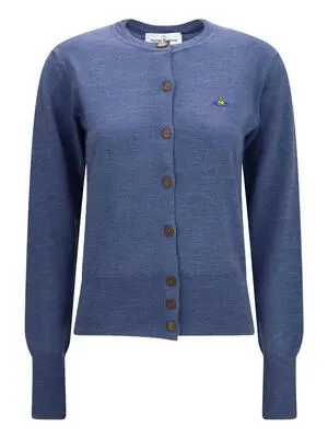 VIVIENNE WESTWOOD Bea Wool Cardigan - Blue