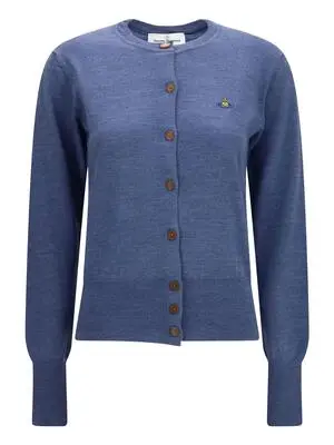 VIVIENNE WESTWOOD Bea Wool Cardigan - Blue