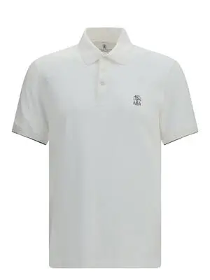Brunello Cucinelli Cotton Polo - White