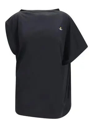 VIVIENNE WESTWOOD VIVIENNE WESTWOOD Hebo Oversized Asymmetric Top Black