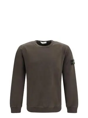 Stone Island STONE ISLAND Crewneck Cotton Sweatshirt Brown