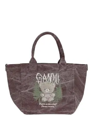 GANNI GANNI Teddy Tote Bag Multicolor