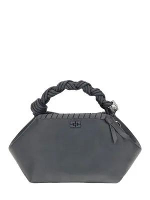 GANNI Small Bou Woven Handbag - Blue
