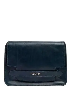 THE BRIDGE Lucrezia Leather Cross Body Bag - Blue