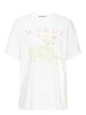 Mardi Mercredi Graphic Puppy T-shirt - White