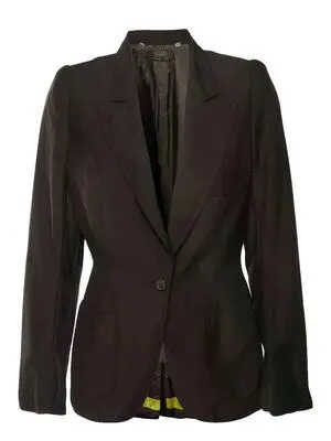 Alexander McQueen Wool Single-breasted Blazer - Brown