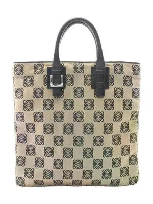 Loewe 2000s Anagram Tote Bag - Neutrals