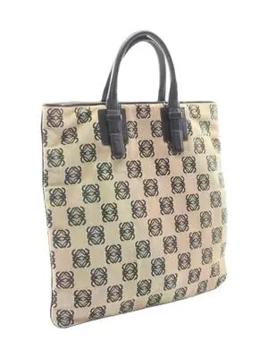 Loewe 2000s Anagram Tote Bag - Neutrals