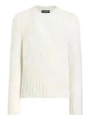 Dolce & Gabbana Bouclé-effect Pullover - Neutrals