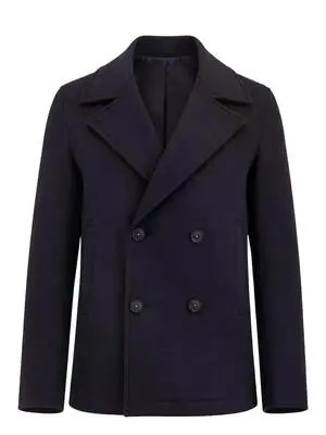 MANUEL RITZ Double-breasted Peacoat - Blue