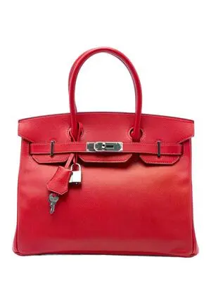 Hermès Epsom Birkin Retourne 30 Handbag - Red