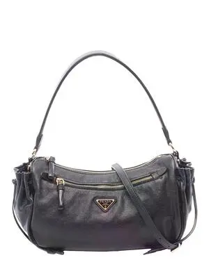 Prada Soft Calf Satchel - Black