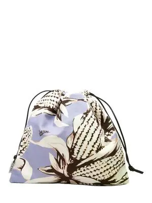 Loewe Loewe Paula's Ibiza Corn Print Drawstring Pouch White