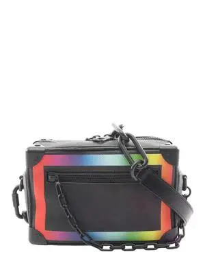 LOUIS VUITTON Taiga Rainbow Soft Trunk Crossbody Bag - Black