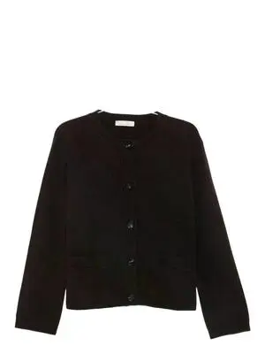 Liviana Conti Knitted Button-up Cardigan - Brown
