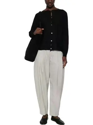 Liviana Conti Boat-neck Cardigan - Black