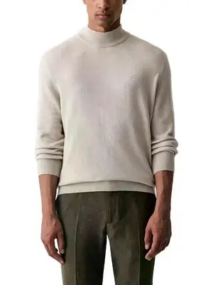 Marc O'polo High-neck Fine Knit Sweater - Neutrals