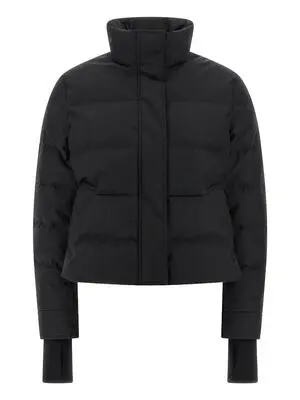 Alexander McQueen Cropped Quilted Down Jacket - Black