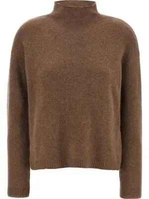 Max Mara Max Mara Orlaya Stretch Cashmere Sweater Brown