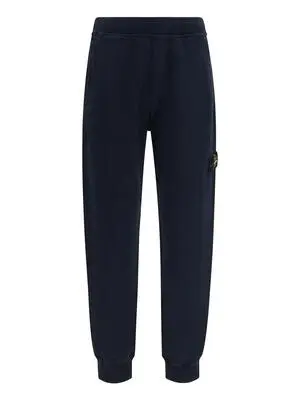 Stone Island Logo Patch Sweatpants - Blue