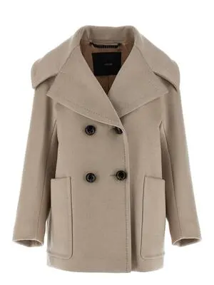 Max Mara MAX MARA Mario Double-Breasted Cashmere Coat Cream