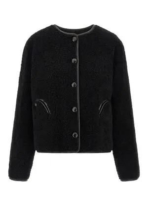 BLAZÉ MILANO Reversible Suede And Shearling Jacket - Black