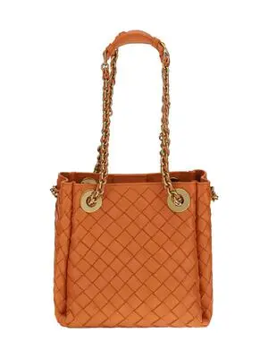 Bottega Veneta Small Parachute Shoulder Bag - Orange