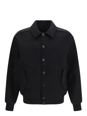 FERRAGAMO Wool And Cashmere Jacket - Black