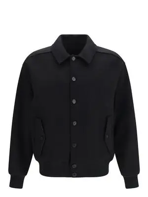 FERRAGAMO Wool And Cashmere Jacket - Black