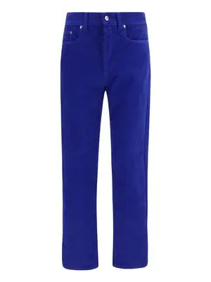 Versace Straight-leg Corduroy Pants - Blue