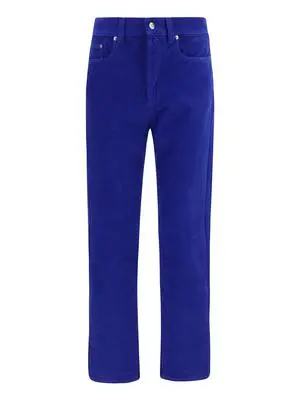 Versace Straight-leg Corduroy Pants - Blue