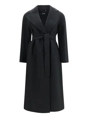 Max Mara Poldo Virgin Wool Coat - Black