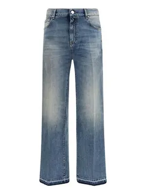 Amiri Ma Fit Monogram Denim Jeans - Blue