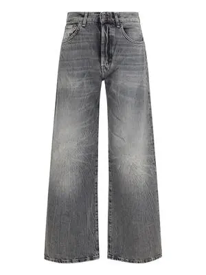 Acne Studios 2021f Wide-leg Jeans - Gray