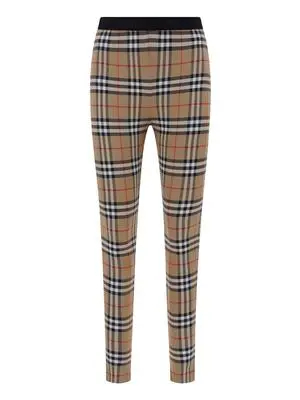 Burberry Archive Check Leggings - Brown