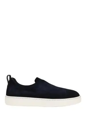 Santoni SANTONI Suede Slip-On Sneakers Blue