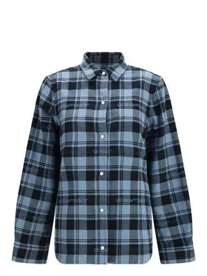 Off-White Check Flannel Padded Overshirt - Blue