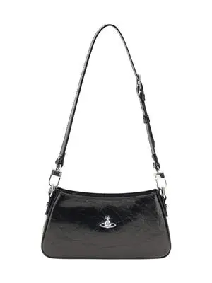 VIVIENNE WESTWOOD Vivienne Westwood Tasha Mini Croc Shoulder Bag Black