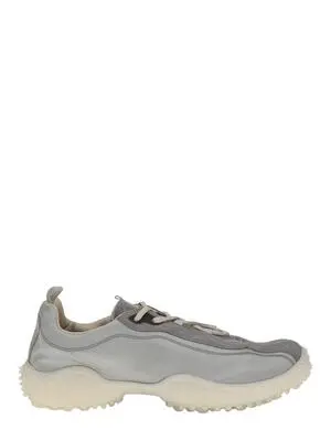 Miu Miu Bubble Sneakers In Technical Fabric And Suede - Gray