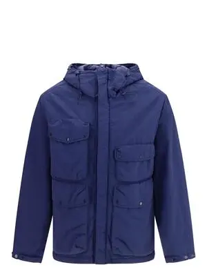 C.P. COMPANY T-flatt Nylon Goggle Jacket - Blue